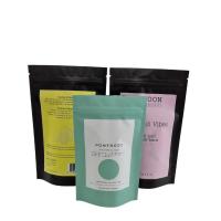 China Spa Bath Soak Scrub Salt Package Bag Stand Up Zipper Plastic Bag Soap Sea Salt Bath Product Packaging Bags for sale