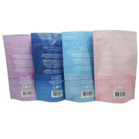 China Spa Bath Soak Scrub Salt Package Bag Stand Up Zipper Plastic Bag Soap Sea Salt Bath Product Packaging Bags for sale