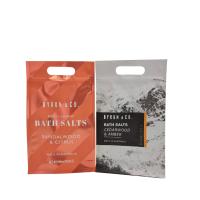 China Spa Bath Soak Scrub Salt Package Bag Stand Up Zipper Plastic Bag Soap Sea Salt Bath Product Packaging Bags for sale
