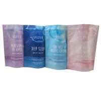 China Customized Packaging Stand Up Bag Mylar Zipper Bag Aluminum Foil Pouch For Scrub Bath Salt Packing for sale