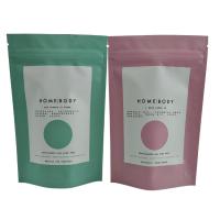 China Customized Packaging Stand Up Bag Mylar Zipper Bag Aluminum Foil Pouch For Scrub Bath Salt Packing for sale