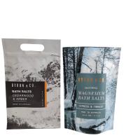 China Custom Logo Printing Ziplock Pouch Body Scrub Soap Bath Bomb Packaging Aluminum Foil Pouch Plastic Zipper Bath Salt Bags for sale