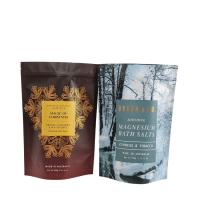 China Custom Logo Printing Ziplock Pouch Body Scrub Soap Bath Bomb Packaging Aluminum Foil Pouch Plastic Zipper Bath Salt Bags for sale