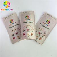 China Digital Printing Reusable Biodegradable Eco Friendly Stand Up Pouch White Kraft Paper Zip Lock Zipper Bag for sale