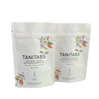 China Digital Printing Reusable Biodegradable Eco Friendly Stand Up Pouch White Kraft Paper Zip Lock Zipper Bag for sale