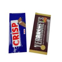 China Custom Printed Food Grade Back Side Sealed Sachet Snack Energy Bar Wrapper Packaging Mushroom Chocolate Bag for sale