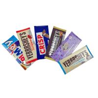 China Custom Printed Food Grade Back Side Sealed Sachet Snack Energy Bar Wrapper Packaging Mushroom Chocolate Bag for sale