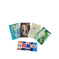 China Custom Printing Aluminum Foil Protein Bars Packaging Sachet Food Grade Nuts Chocolate Bar Packing Small Plastic Bag for sale