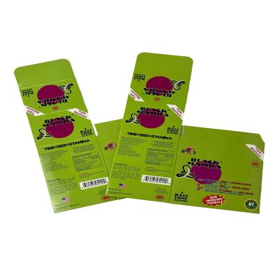 China Black Mambar Sex Pills Packaging Black Panther Blister Card Packaging for sale