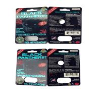 China USA Market Sex Pills Paper Blister Card Pakcgaing For Rhino 69 / Tiger/ Black Mamba Pills for sale