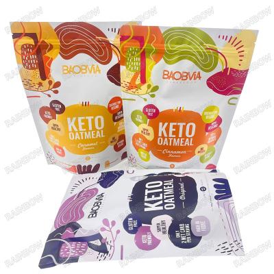 China Manufacture Price Digital Printed High Quality Food Bags Glossy Finish Plastic Bag Transparent Window For Food Storage for sale
