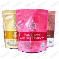 China 1.Custom Printed Mylar Bags With Tear Notches For Nutrients Packaging Aluminum Foil Three Side Sealed Top Filling Plasti for sale