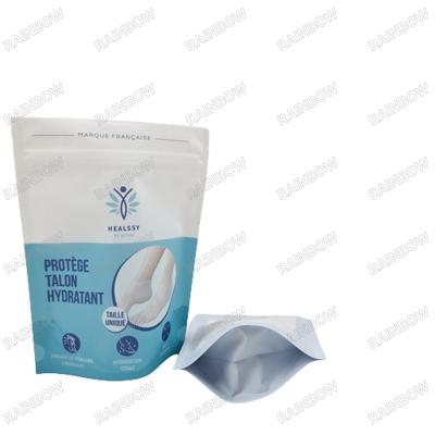 China Logo Custom Printing Reusable Bags For Body Scrub Water Proof Sample Stand Up Pouch With Zip Lock for sale