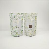 China Kraft Paper Bag Tea Bags Packaging For Resealable Stand Up Pouches for sale