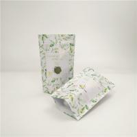 China co friendly 3 side heat sealed kraft paper bag recycle black logo printed small 5 grams paper sachets for sale