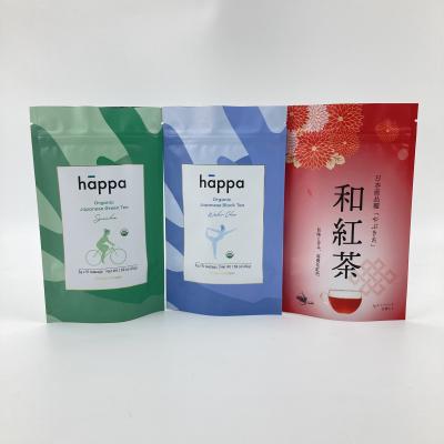 China Custom Plastic Bag Ziplock Aluminum Foil Tea Packaging Stand Up Pouch Mylar Bag For Coffee for sale