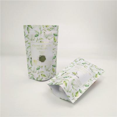 China Custom printed food grade stand up zip lock packaging pouch biodegradable kraft paper bags for sale