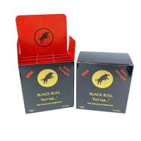 China Hot Selling Empty Black Bull Honey Plastic Packaging Bag With Display Box Mylar Bag Honey Liquid Sachet Packaging for sale