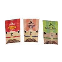 China Custom Printed Flat Bottom Snack Pouhes with Matte Surface for Food Packaging Bag for sale