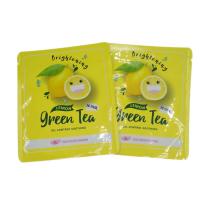China Heat Seal Small Size Three Side Seal Pouches Flat Sample Packets For Face Mask for sale