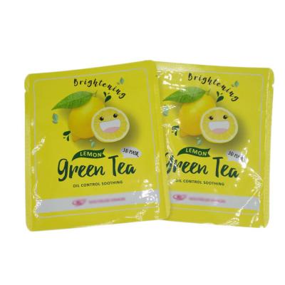 China Heat Seal Small Size Three Side Seal Pouches Flat Sample Packets For Face Mask for sale