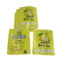 China Heat Seal Small Size Three Side Seal Pouches Flat Sample Packets For Face Mask for sale