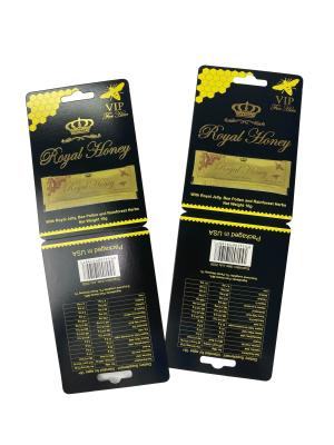 China Factory Supplied Custom Honey Packaging Royal Honey Paper Card for sale