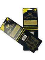 China Wholesale Royal Honey Sachet Packaging Paper Card Luxury Honey Packaging with Hot Stamping for sale