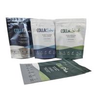 China Custom Logo Stand up Mylar Bags with Spot UV Aluminum Foil Resealable Mylar Bags for Protein Powder for sale