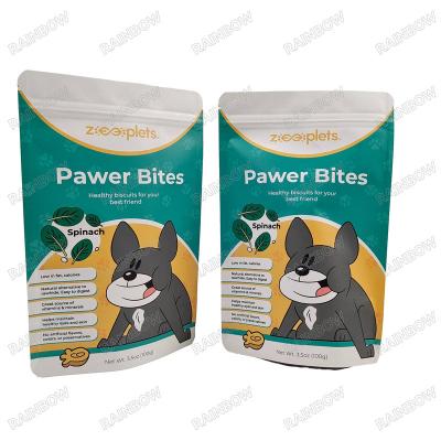 China Free Samples Provided Custom Printing 250g Pet Food Pouch for Dogs Snack for sale