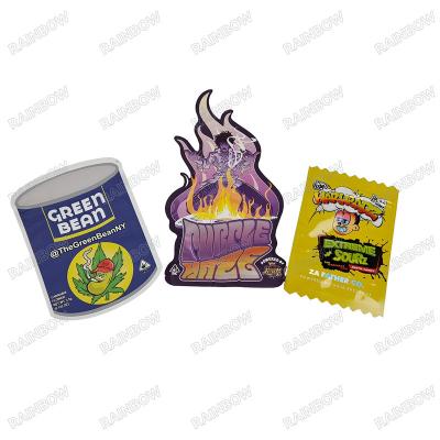 China Customized Printing Matt/ Glossy Surface Die Cut Bags for 3.5g 7g for sale