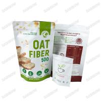 China Biodegradable Pouches Custom Kraft Paper Stand Up Pouch Resealable Ziplock Protein Powder Bags for sale