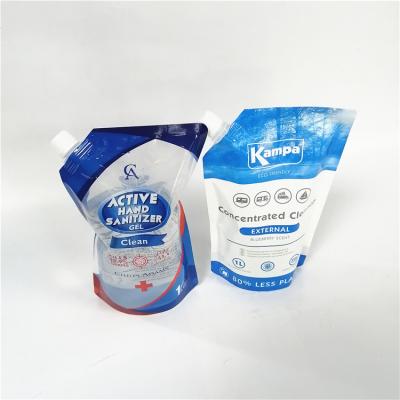 China Recyclable Spouted Stand-Up Pouches with Various Cap Types for Eco-Friendly Packaging for sale