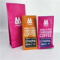 China Custom Food Grade Smell Proof Aluminium Gusset Packaging Bags for Coffee Bean for 250G 500G 1KG for sale