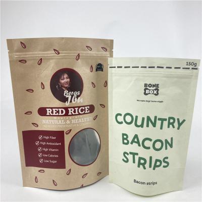 China Quality Assurance Stand Up Aluminum Foil Bag With Zipper Food Snack Packaging Bag for sale