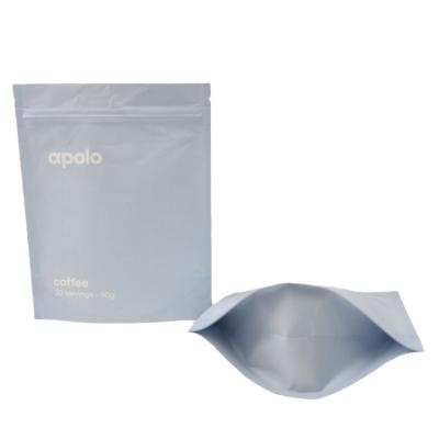 China Custom Printed Kraft Paper Stand Up Zipper Bag Resealable Mylar Bags for Coffee Bean Powder for sale