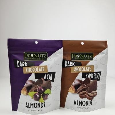 China Customized Logo Digital Printing Plastic Zip Lock Flat Bag With Aluminum Foil Bags For Candy Bags for sale