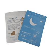 China Customized Logo  Plastic Three Side Sealed Small Sachet for Sleep Patch Resealable Mylar Bags for Nipple Patch for sale