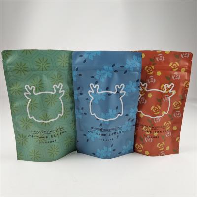 China Customized Size Eco-friendly Snack Bag Packaging Matt Aluminum Foil Stand Up Pouch Ziplock Doypack Bag for sale