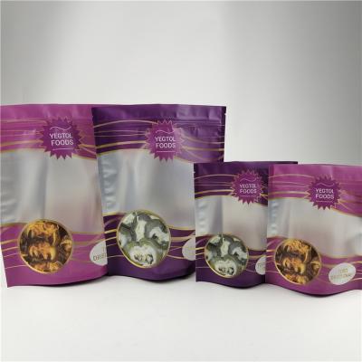China Custom Your Own Logo Digital Printing Ziplock Edibles Stand Up Packaging Bags With Window for sale