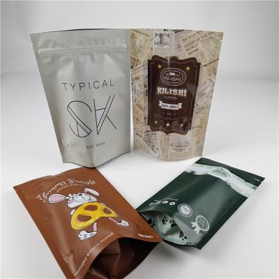 China Fashion Pack Food Grade Customized Size and Colors Available Laminated Aluminum Foil Zip Lock Bag Stand Up Pouch for sale