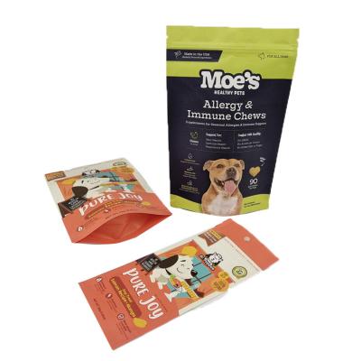 China Custom Eco Friendly White Kraft Paper Mango Powder Nuts Pet Food Biodegradable Zipper Smell Proof Paper Packaging Bag for sale