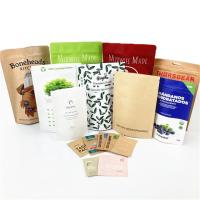China Custom Smell Proof White Kraft Paper Bags for Cookie Nuts Edibles Powder Tea Pet Food Biodegradable Packaging Bag for sale