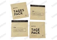 China Custom printed food grade stand up kraft paper packaging pouch Three Side Heat Seal Tea Coffee Pouch for sale