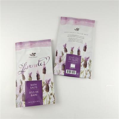 China Customized Size and Colors Available Packaging Matt Aluminum Foil Bath Salt Stand Up Pouch Ziplock Doypack for sale