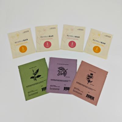 China Back Sealed Biodegradable Mylar Bags Pillow Pouches For Tablets Sample for sale
