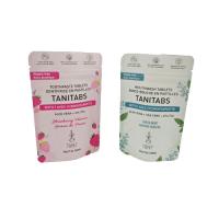 China Eco Friendly Compostable Kraft Pouch With Resealable Zipper For Cosmetic Powder Pack for sale