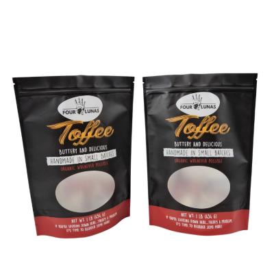 China Tear Notch Feature Pet Food Pouch with Transparent Design and Zipper Closure for sale