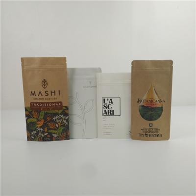 China Eco Friendly Compostable Kraft Paper Bag Custom Printing Biodegradable Paper Doypack for sale