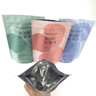 China Stand Up Body Scrub Bag Customizable Cosmetic Packaging Bag with Various Sizes for sale